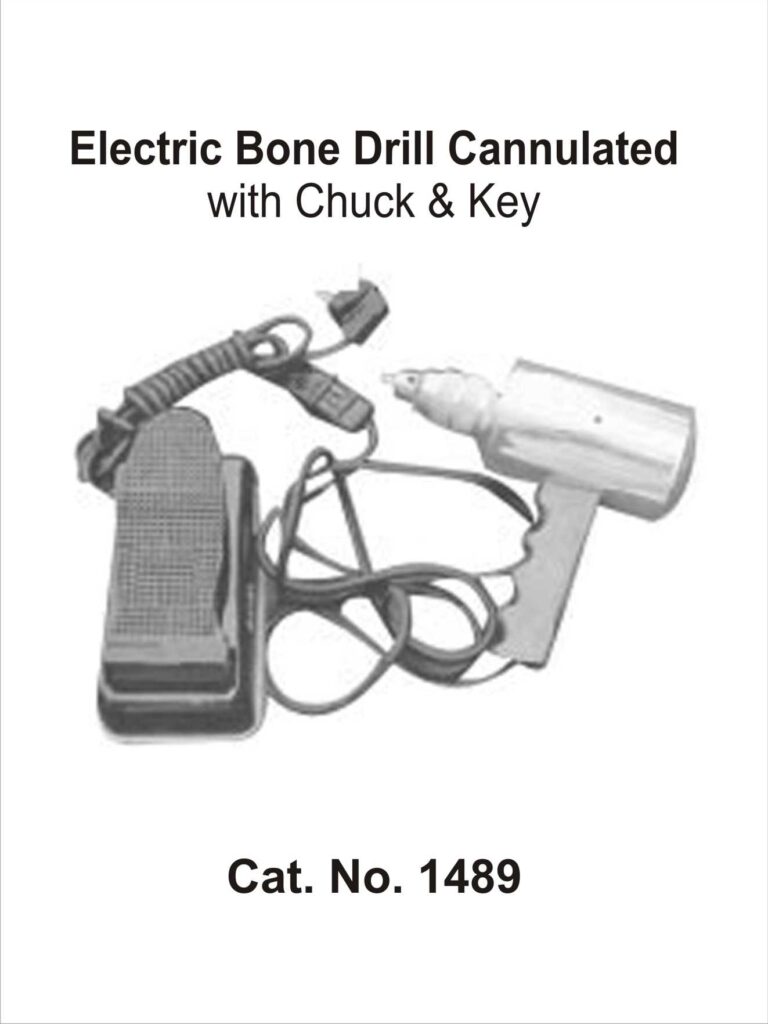 Electric Bone Drill Cannulated with Chuck & Key - ORTHO CARE